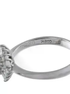 LB EXCLUSIVE Diamond And Sapphire Platinum Ring