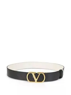Valentino Garavani V-logo Leather Belt