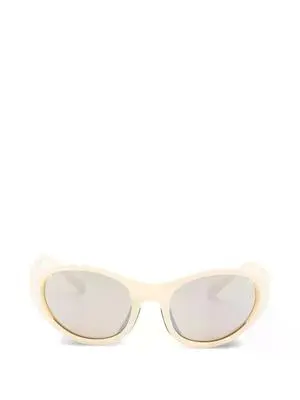 ALBA OPTICS Anvma Oval-frame Sunglasses - Neutrals