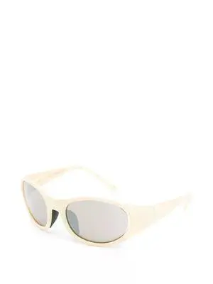 ALBA OPTICS Anvma Oval-frame Sunglasses - Neutrals