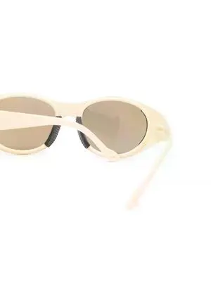 ALBA OPTICS Anvma Oval-frame Sunglasses - Neutrals