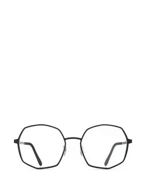 BLACKFIN Geometric Frame Eyeglasses - Black