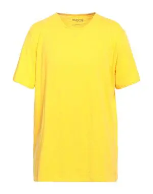 SELECTED T-shirt Size Organic Cotton, Recycled Cotton - Yellow