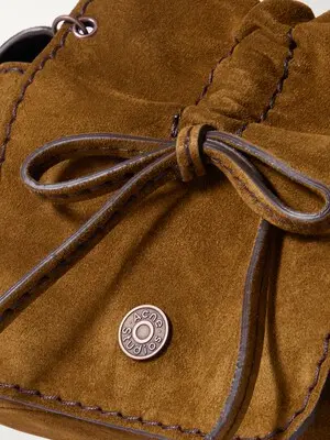 Acne Studios Suede Shoulder Bag - Brown