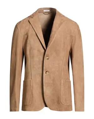 Boglioli Leather Single-breasted Blazer