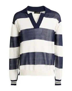 ROBERTO COLLINA Intarsia-Knit Striped Sweater