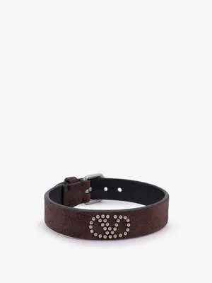 Valentino Garavani Leather Bracelet - Brown
