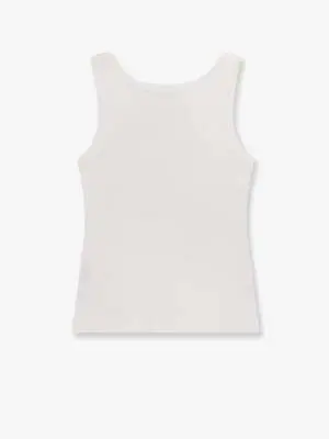 Tory Burch Ribbed Cotton Tank Top