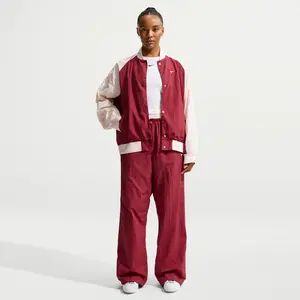 Nike Sportswear Oversized Varsity Jacket - Red