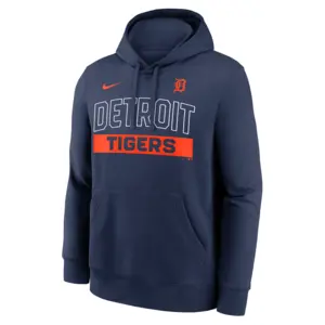 Nike Detroit Tigers Club Mlb Pullover Hoodie - Blue