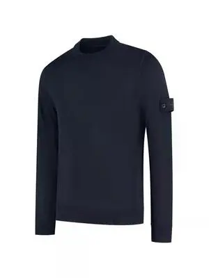 Stone Island Logo-patch Crew-neck Sweater