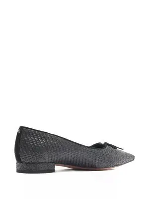 Sam Edelman Esmira Woven Ballet Flats With Bow - Black