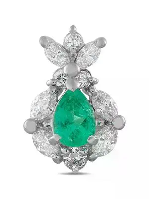 LB EXCLUSIVE Diamond And Emerald Pendant