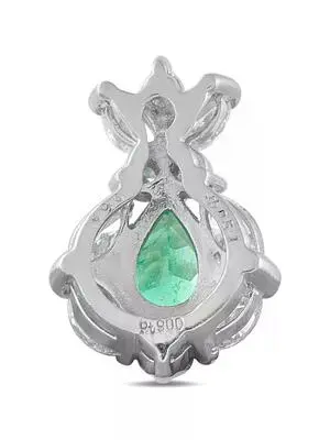 LB EXCLUSIVE Diamond And Emerald Pendant
