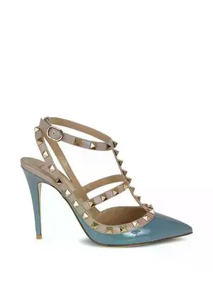 Valentino Garavani Rockstud Caged Stiletto Pumps - Blue