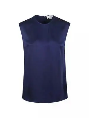 Stella McCartney Satin Sleeveless Top - Blue