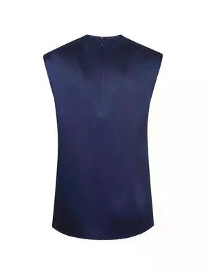 Stella McCartney Satin Sleeveless Top - Blue