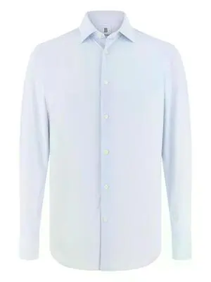 Boggi Milano Tokyo Collar Slim Fit Shirt - Blue