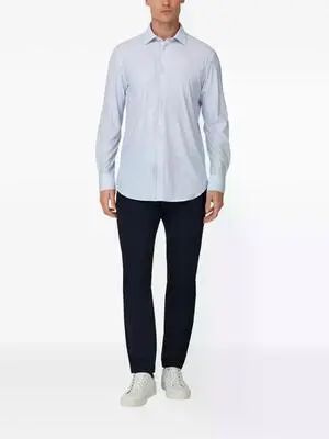 Boggi Milano Tokyo Collar Slim Fit Shirt - Blue