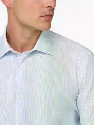 Boggi Milano Tokyo Collar Slim Fit Shirt - Blue