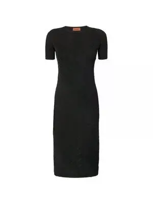 Missoni Herringbone Short-sleeve Dress - Black