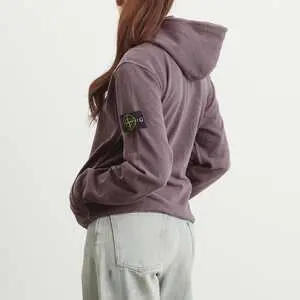 Stone Island Cotton Zip-up Hoodie