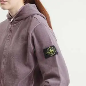 Stone Island Cotton Zip-up Hoodie