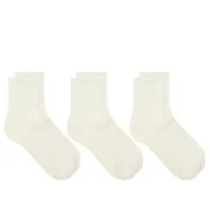 SKIMS Quarter Crew Sock 3 Pack - Chalk