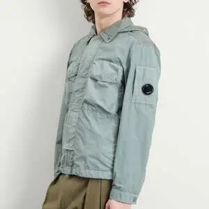 C.P. COMPANY Flatt Nylon Mixed Goggle Overshirt