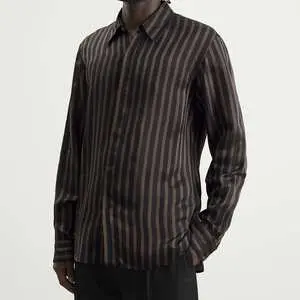 Dries Van Noten Stripe Cupro Shirt