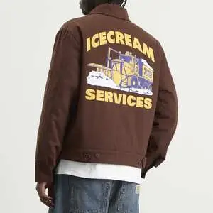 ICECREAM Ic Services Quilted Work Jacket - Brown