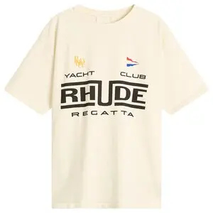 Rhude Regatta Club T-shirt - Vintage White/black/green
