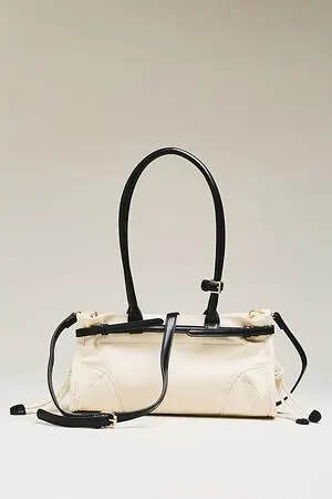 Anthropologie Greer Structured Canvas Shoulder Bag