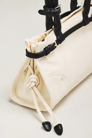 Anthropologie Greer Structured Canvas Shoulder Bag