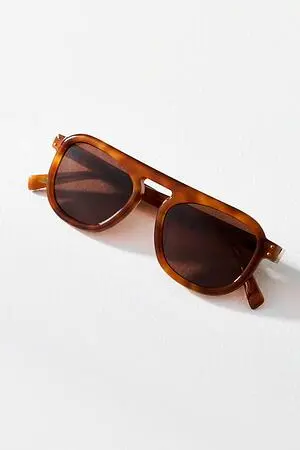 SARDINE Stevie Aviator Sunglasses - Tortoise