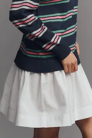 Maeve Twofer Long-sleeve Drop-waist Mini Dress