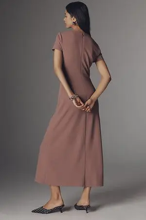 REFORMATION Mila Knit Midi Dress - Brown