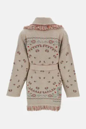 Alanui Bandana Jacquard Cashmere Cardigan - Multicolor