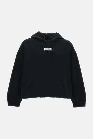 MAISON MARGIELA Cropped Cut Sweatshirt - Nero