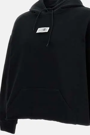 MAISON MARGIELA Cropped Cut Sweatshirt - Nero