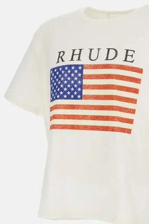 Rhude Usa Flag T-shirt