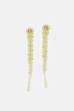 Simone Rocha Cascade Crystal Earrings - Yellow