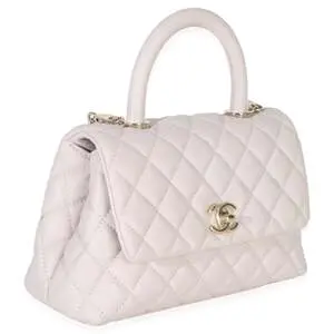 Chanel Quilted Caviar Mini Coco Top Handle Bag