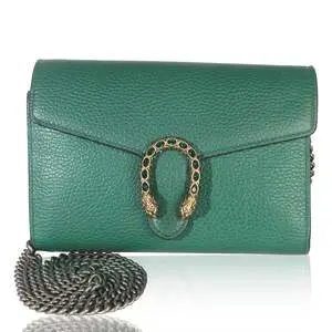 Gucci Emerald Dionysus Chain Wallet - Green