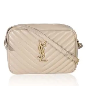 Saint Laurent Monogram Camera Bag - Beige