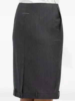MAISON MARGIELA Pinstripe Pocket Midi Skirt