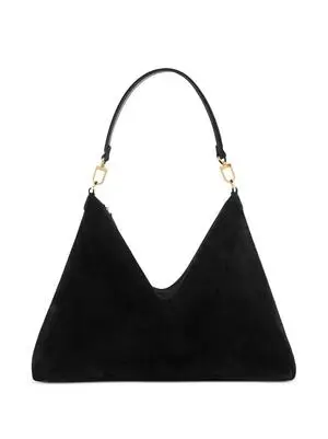 TOTEME Medium Bevel Suede Shoulder Bag - Black