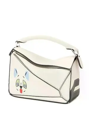 Loewe Mini Puzzle Futurism Cat Tote - Neutrals