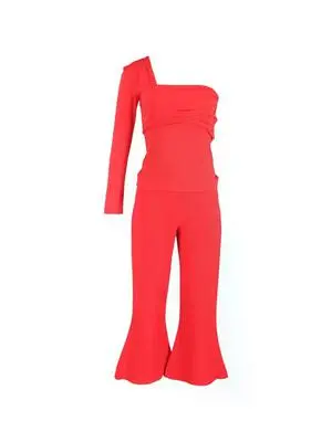 Antonio Berardi Draped One-shoulder Jumpsuit - Red