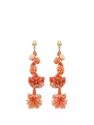 Cult Gaia Giana Flower-drop Earrings - Gold